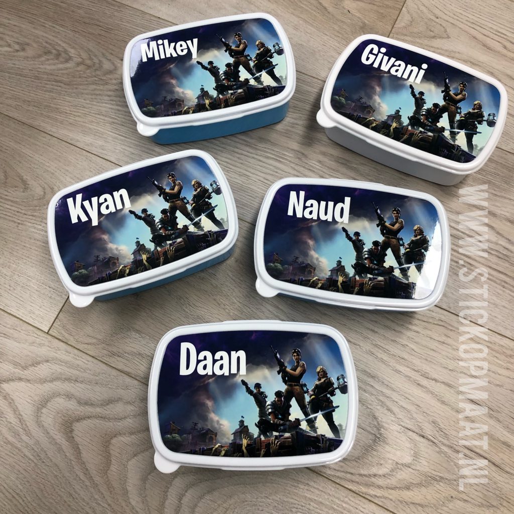 broodtrommel fortnite - Stickers op maat